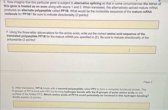 1. The DNA sequence below shows an unusually short | Chegg.com