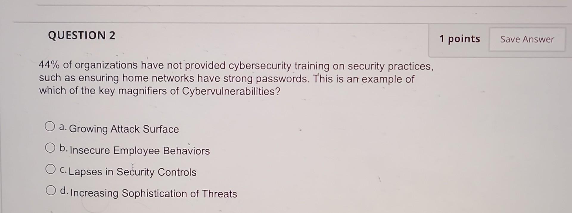 Solved Cybersecurity risk management is the responsibility | Chegg.com