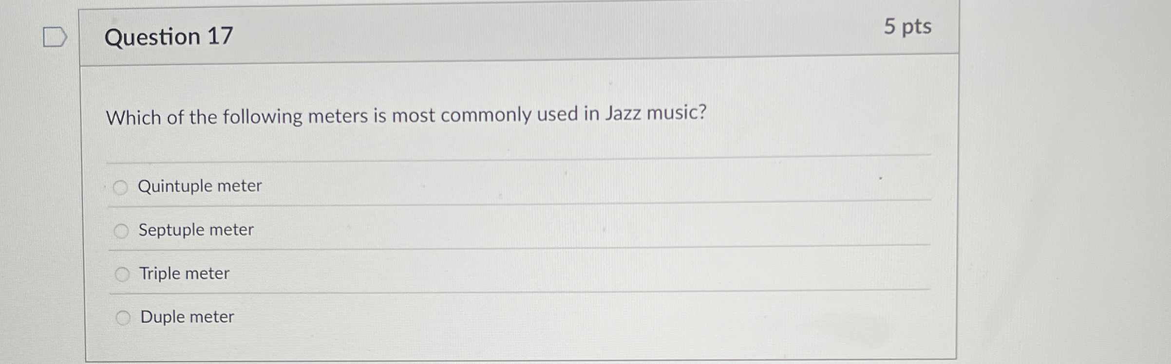 Solved Question 175 ﻿ptsWhich of the following meters is | Chegg.com