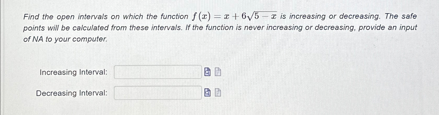 Solved Find the open intervals on which the function | Chegg.com