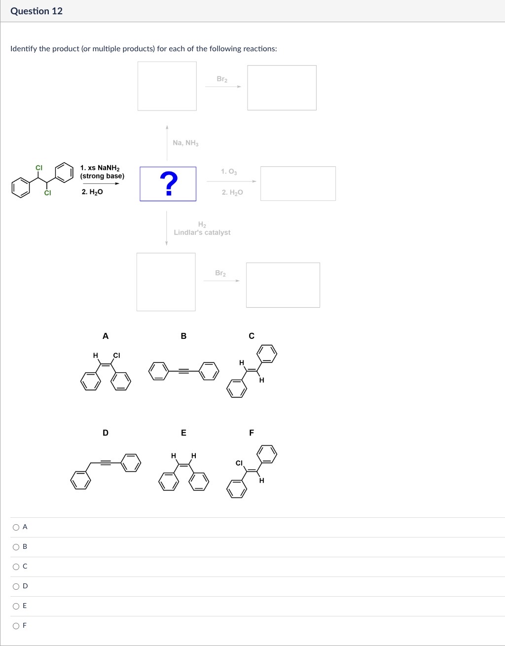 Solved Identify the product (or multiple products) ﻿for each | Chegg.com