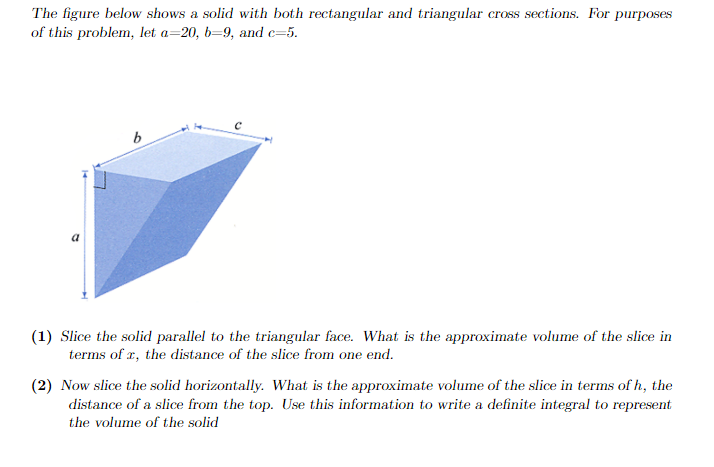 Solved The figure below shows a solid with both rectangular | Chegg.com