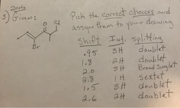 Solved 2opts 3 Giver Br Pick The Correct Choices And 