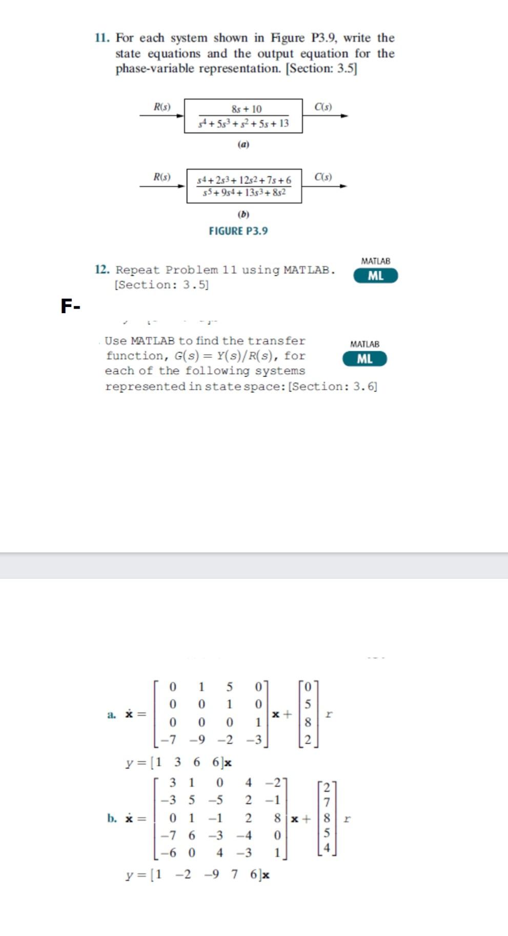 Solved A- Assign the following equations on MATLAB: 1- | Chegg.com