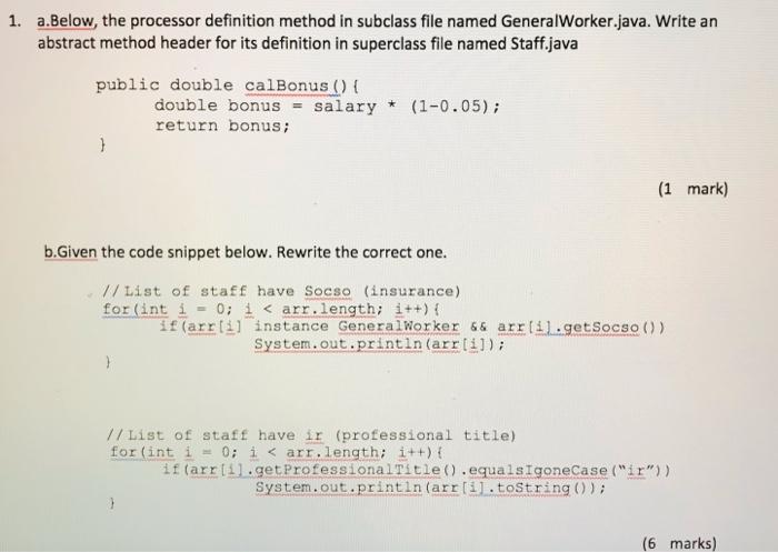 Solved Java Object Oriented Programming Polymorphism with | Chegg.com