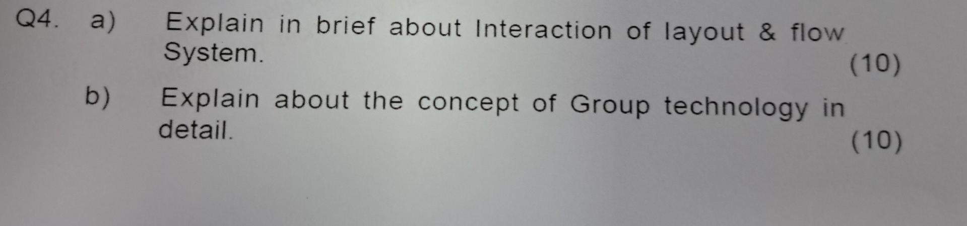 Solved 24. a) Explain in brief about Interaction of layout | Chegg.com