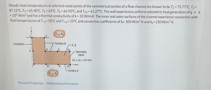 Solved Steady-state temperatures at selected nodal points of | Chegg.com