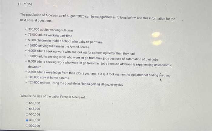 Solved The following numbers are from the official | Chegg.com