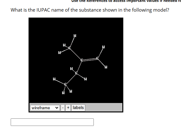 Solved What is the IUPAC name of the substance shown in the | Chegg.com