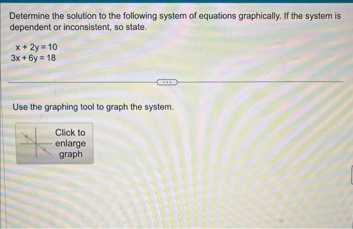 Solved Determine the solution to the following system of | Chegg.com