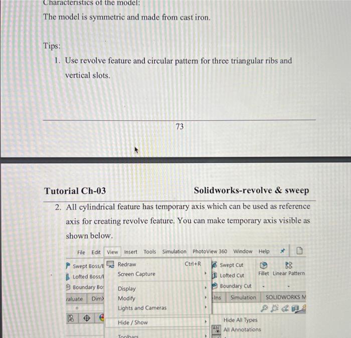 Solved can anyone help me sketch it and send the solidwork | Chegg.com
