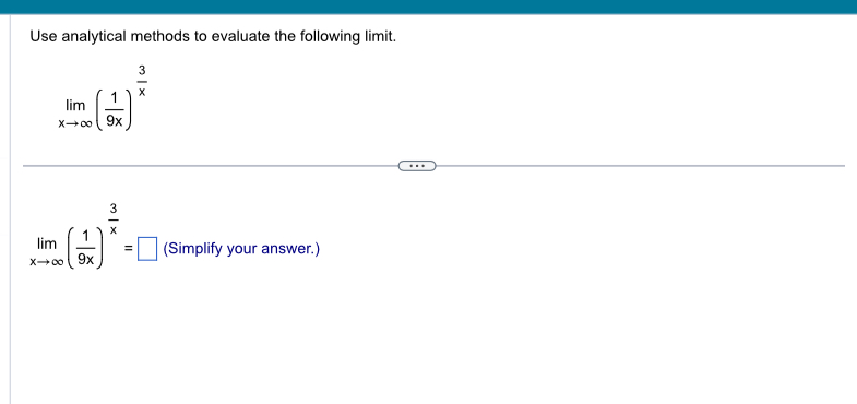Solved Use analytical methods to evaluate the following | Chegg.com