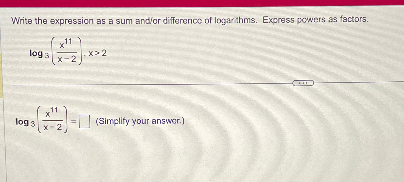 Solved Write the expression as a sum and/or difference of | Chegg.com