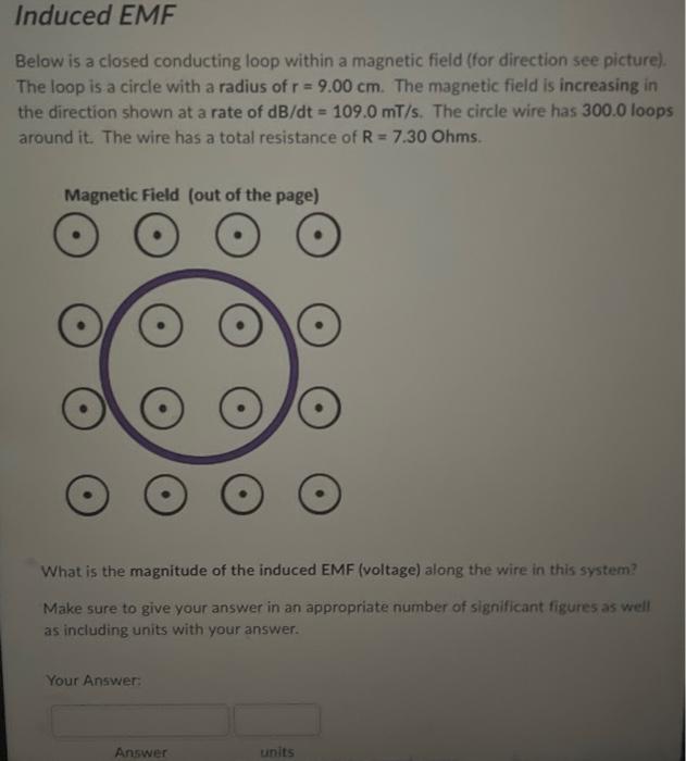 Solved Below is a closed conducting loop within a magnetic | Chegg.com