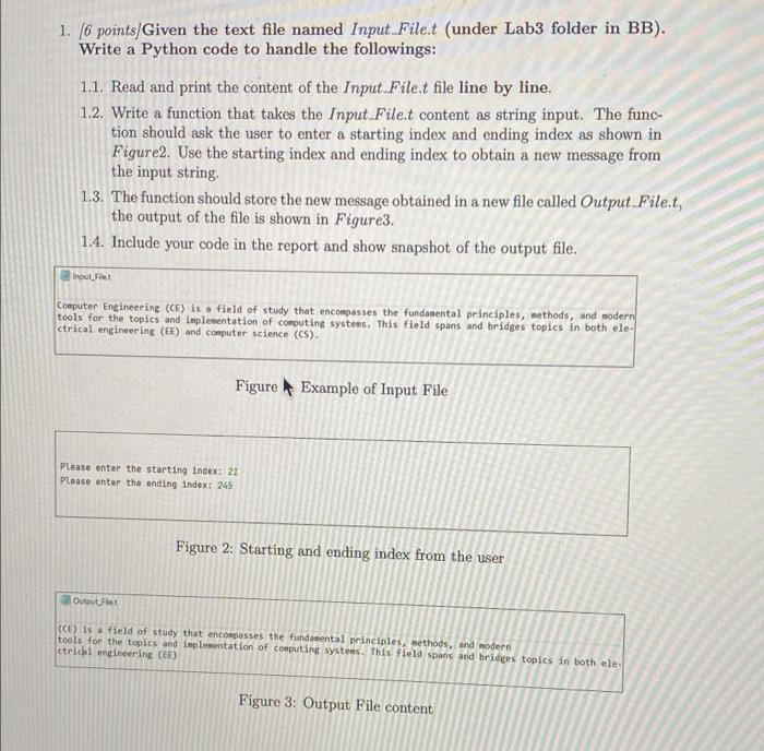 Solved 1. [6 points]Given the text file named Input_File.t | Chegg.com