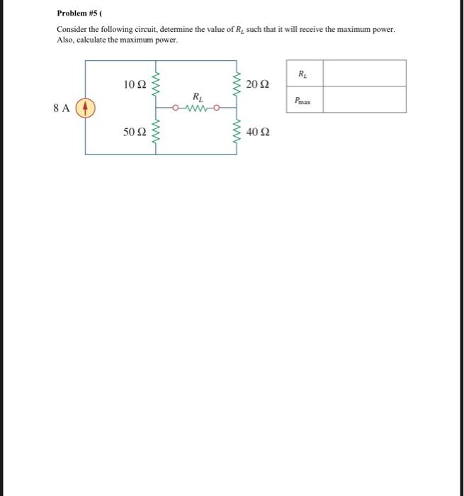 Solved Consider the following circuit, determine the value | Chegg.com