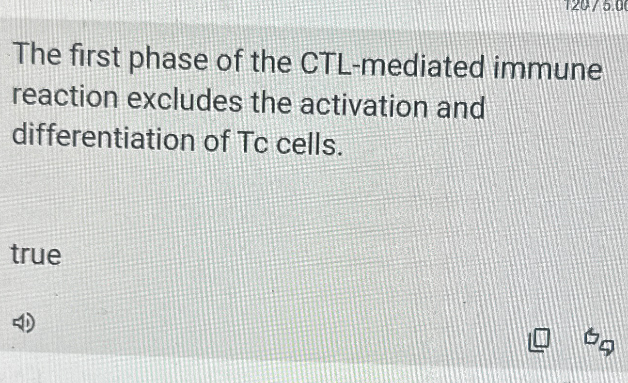 Solved The first phase of the CTL-mediated immune reaction | Chegg.com