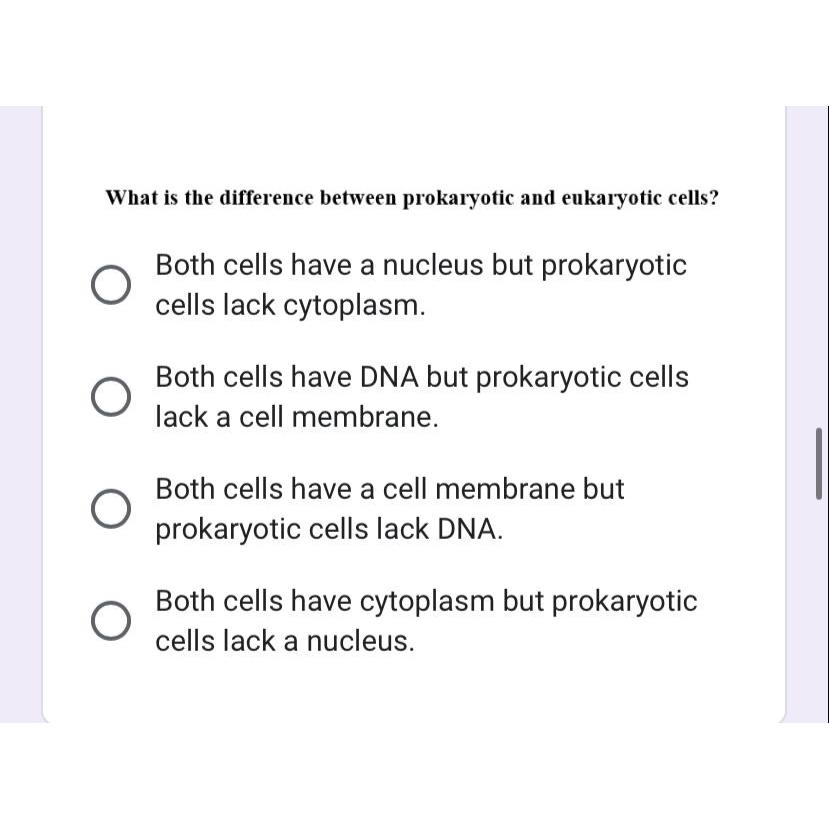 Solved What is the difference between prokaryotic and | Chegg.com