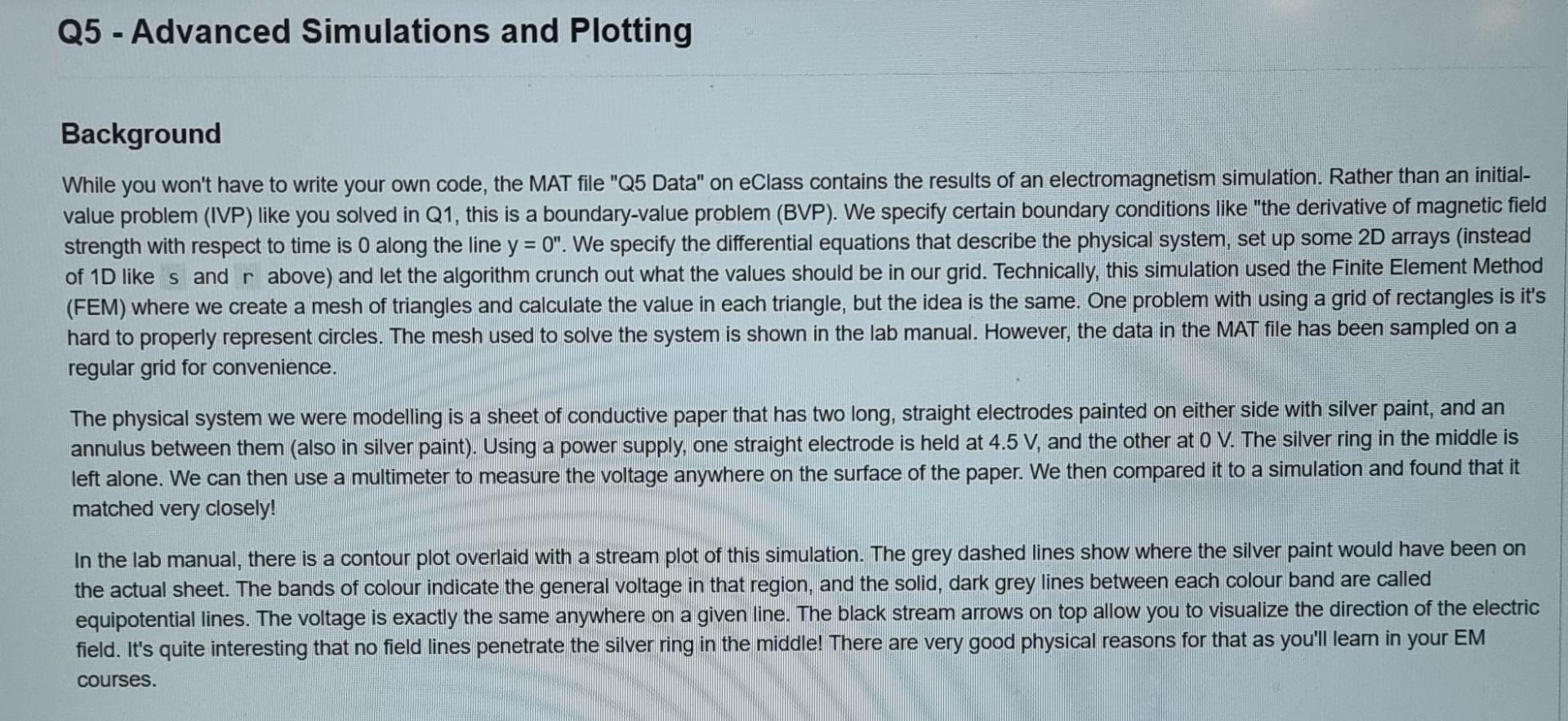 Solved Q5 - Advanced Simulations and Plotting Background = | Chegg.com