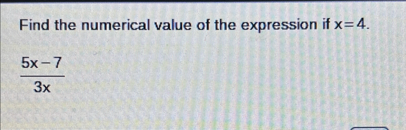 Solved Find the numerical value of the expression if | Chegg.com