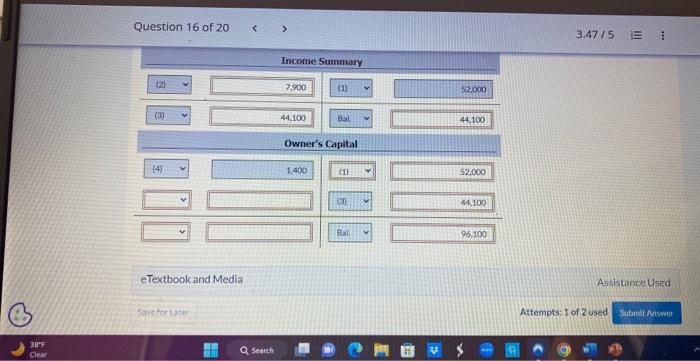 Solved The ledger of Carla Vista Company contains the | Chegg.com