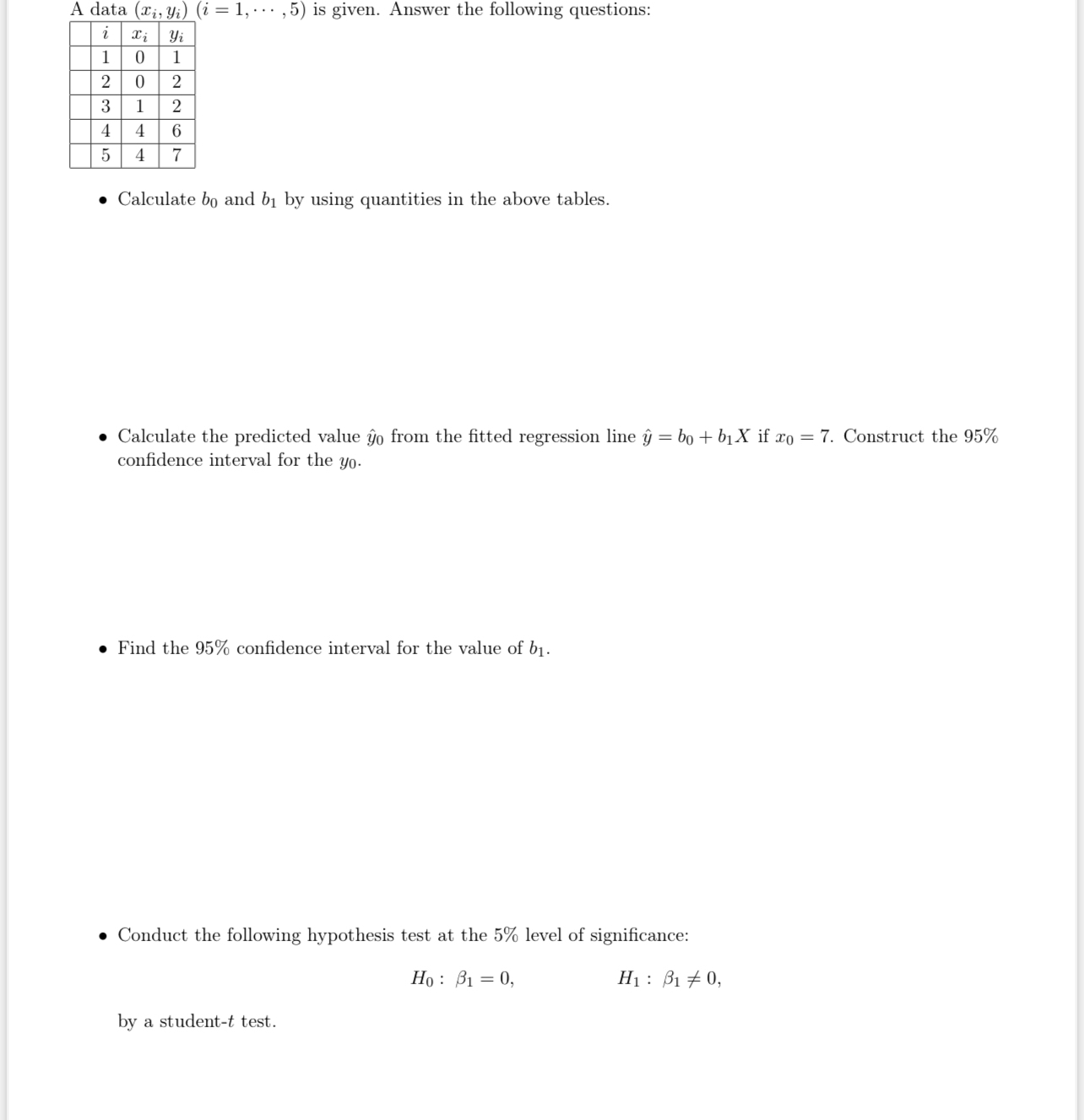 Solved A data )=(1,cdots,5 ﻿is given. Answer the following | Chegg.com