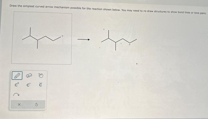 Solved Draw the simplest curved arrow mechanism possible for | Chegg.com