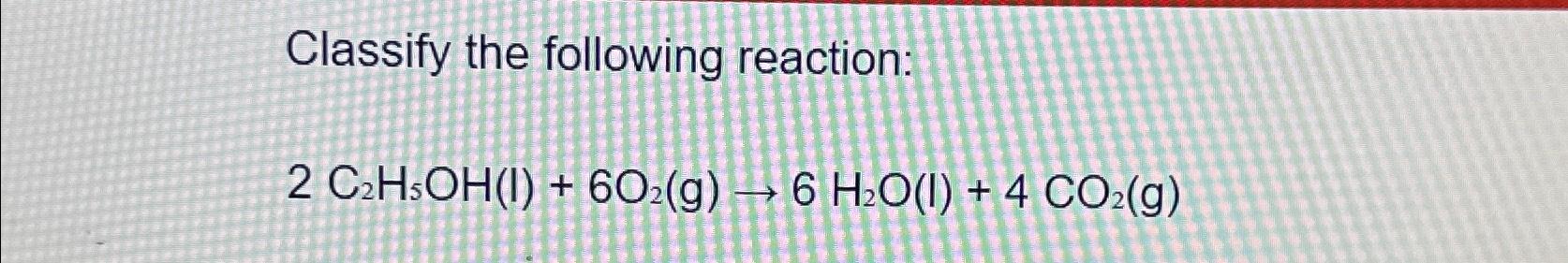Solved Classify the following | Chegg.com