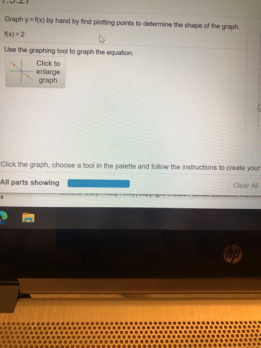 Solved Graph y = f(x) by hand by first plotting points to | Chegg.com