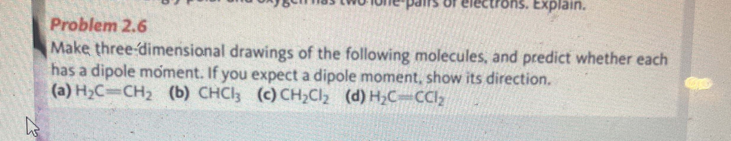 Solved Problem 2.6Make three-dimensional drawings of the | Chegg.com