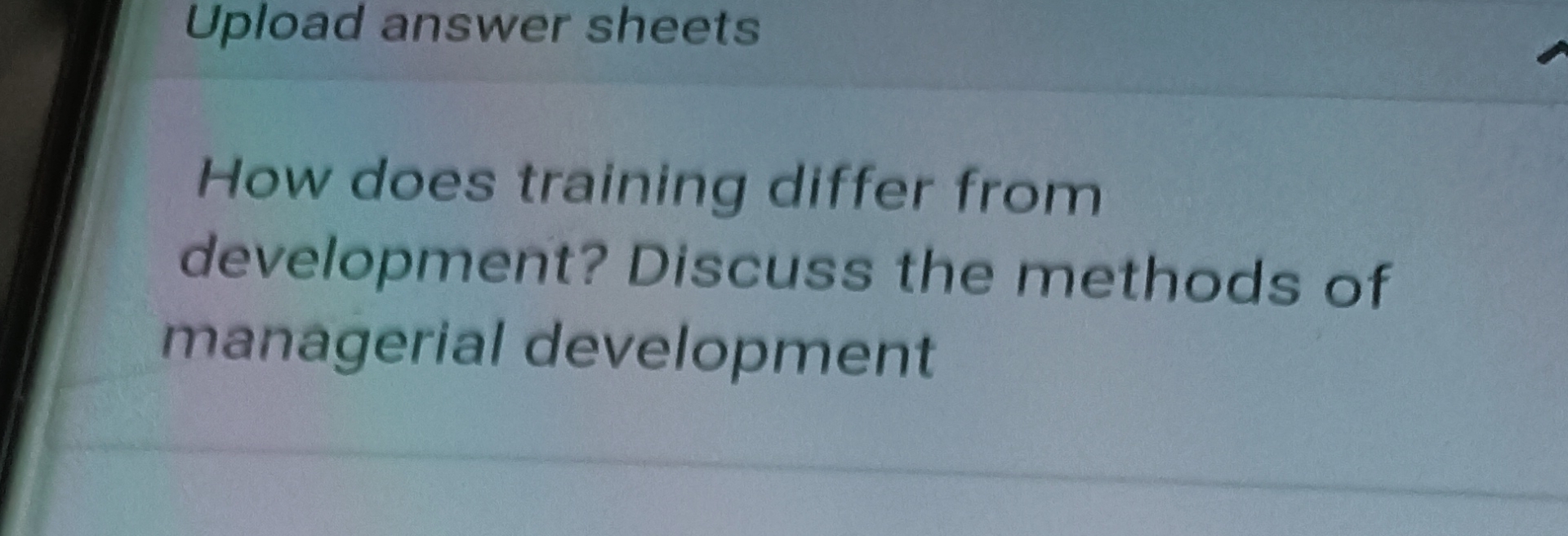 Solved Discuss the methods of managerial development | Chegg.com