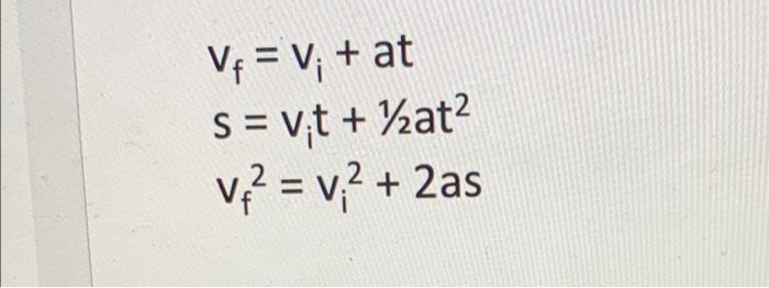 Solved Using the equations of uniform motion to show peak | Chegg.com