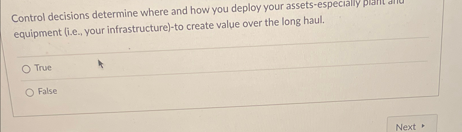 Solved Control decisions determine where and how you deploy | Chegg.com