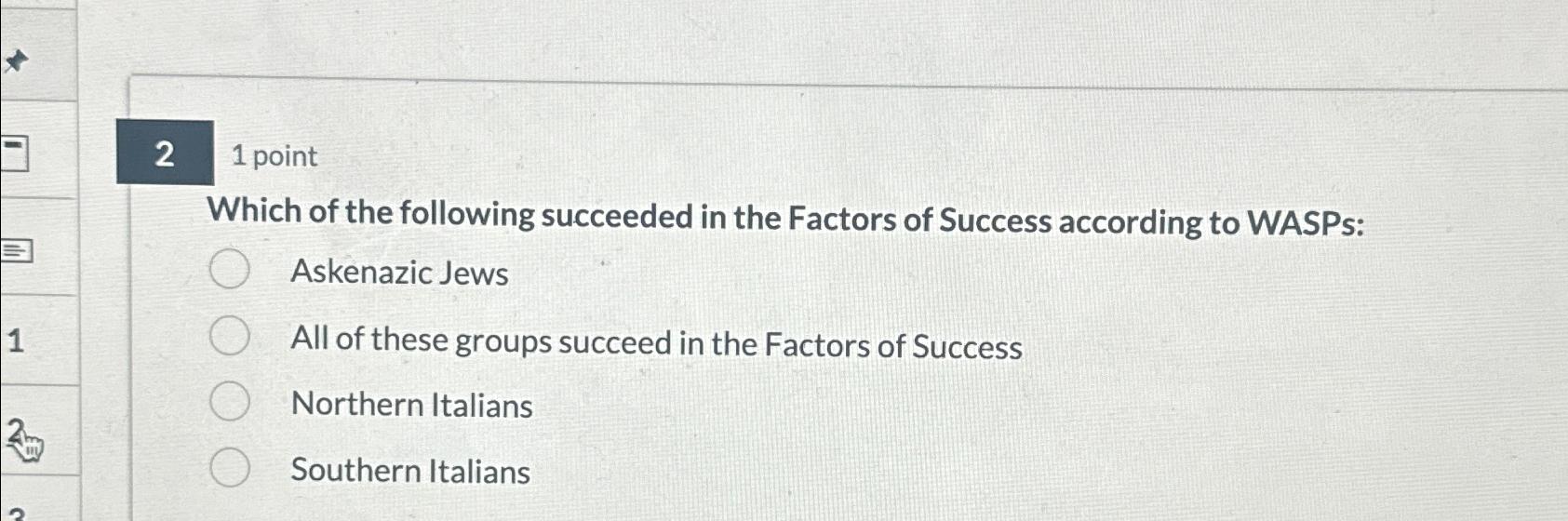 Solved 21 ﻿pointWhich of the following succeeded in the | Chegg.com