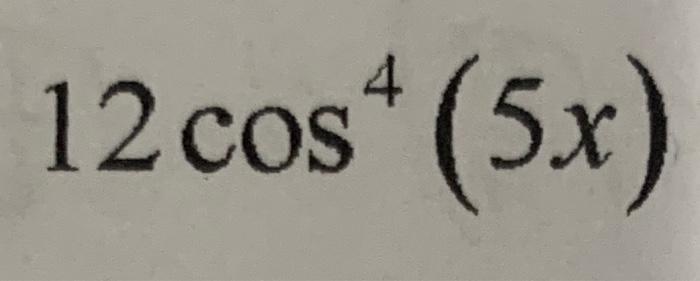 Solved Use the reduction formula cos2x=21+cos(2x) to rewrite | Chegg.com