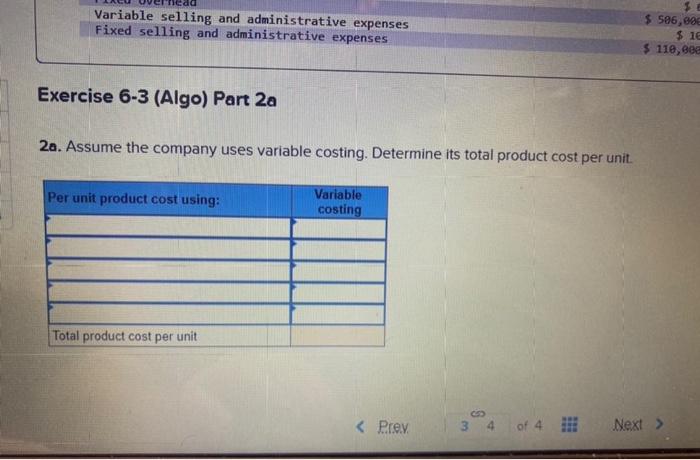 Solved Required information Exercise 6-3 (Algo) Income | Chegg.com