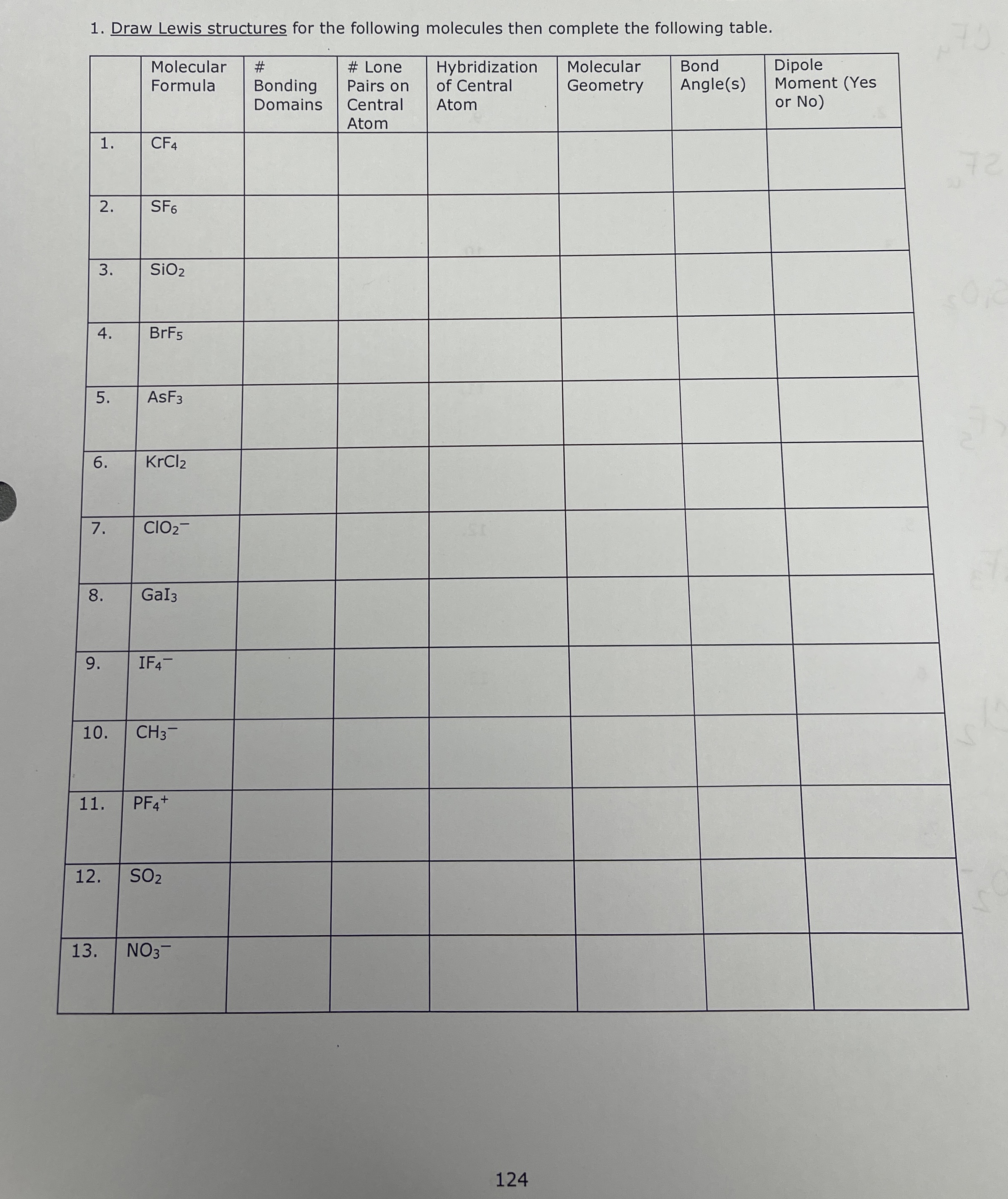 Solved Draw Lewis structures for the following molecules | Chegg.com