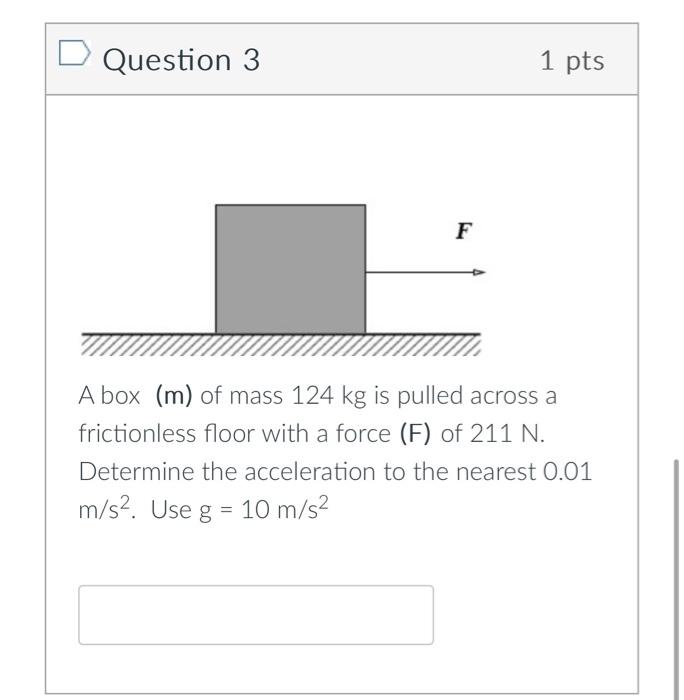 Solved A box (m) of mass 124 kg is pulled across a | Chegg.com