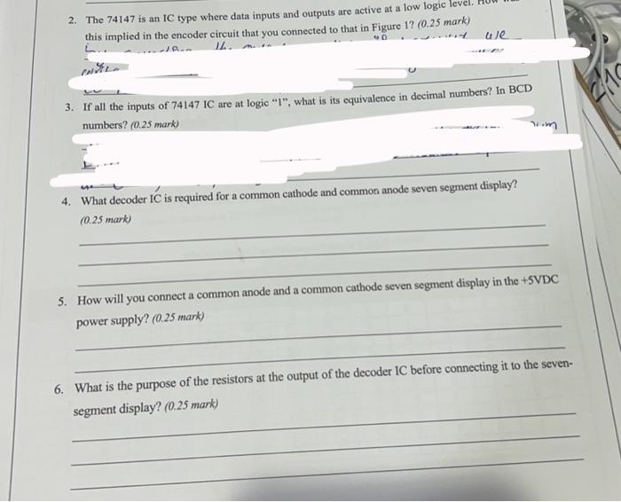 Solved V. PROCEDURES/RESULTS: Task A. Decimal to BCD Encoder | Chegg.com