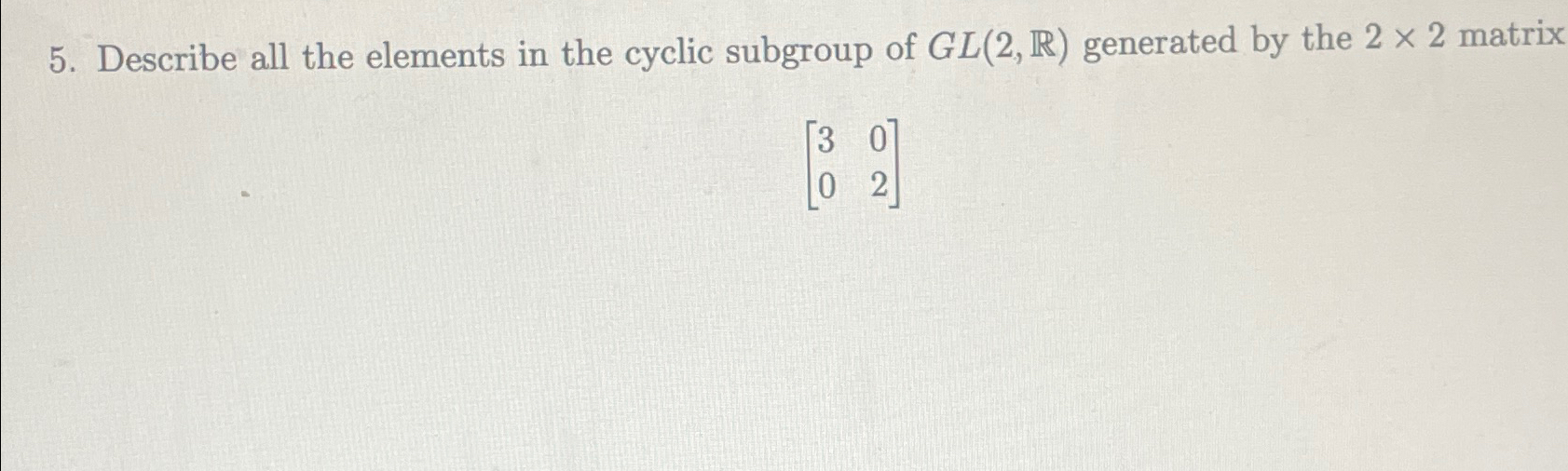 Solved Please comete question 5 ﻿Describe all the elements | Chegg.com