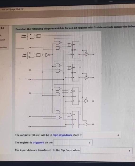 Solved Based on the following diagram which is for a 4-bit | Chegg.com