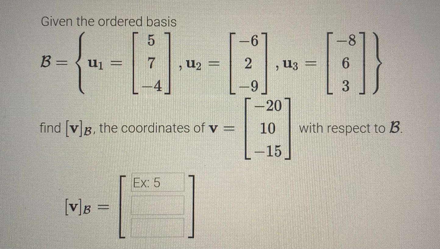 Given the ordered | Chegg.com