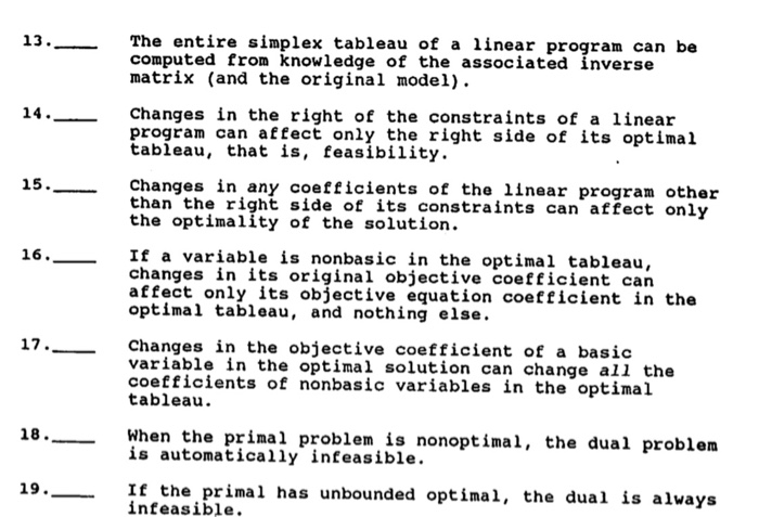 Solved 13.- The entire simplex tableau of a linear program | Chegg.com
