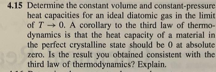 Solved 4.15 Determine the constant volume and | Chegg.com