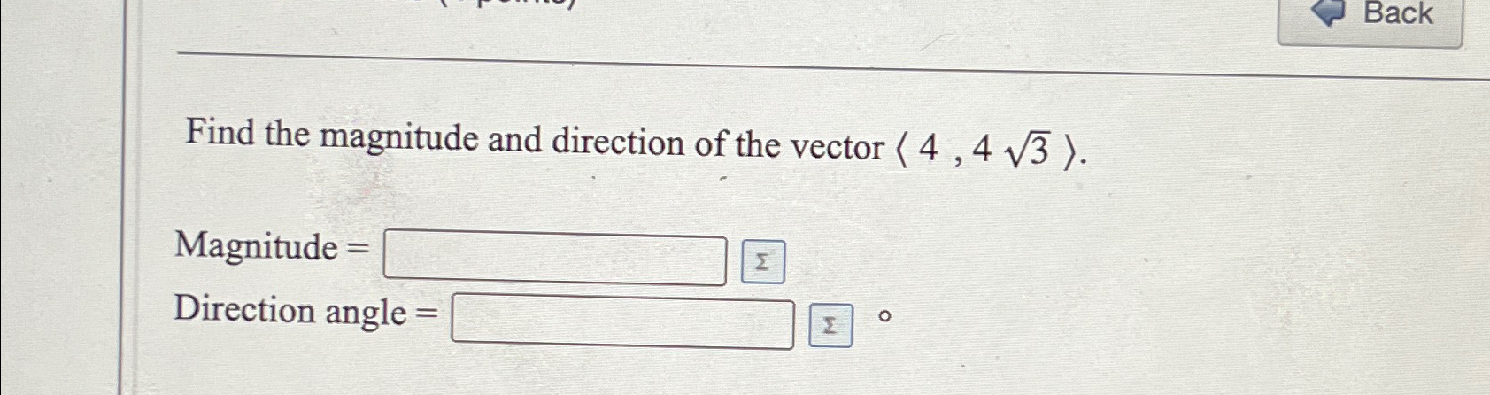 Solved Find the magnitude and direction of the vector | Chegg.com