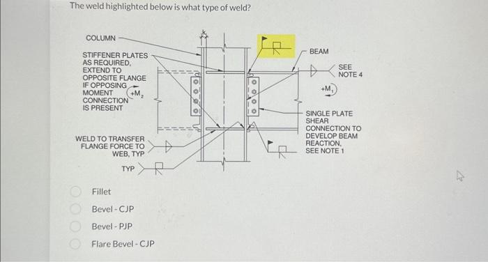 Solved The weld highlighted below is what type of weld? | Chegg.com