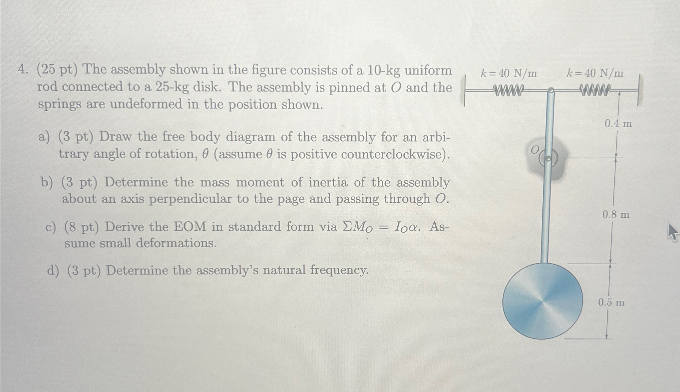 Solved (25 ﻿pt) ﻿The assembly shown in the figure consists | Chegg.com