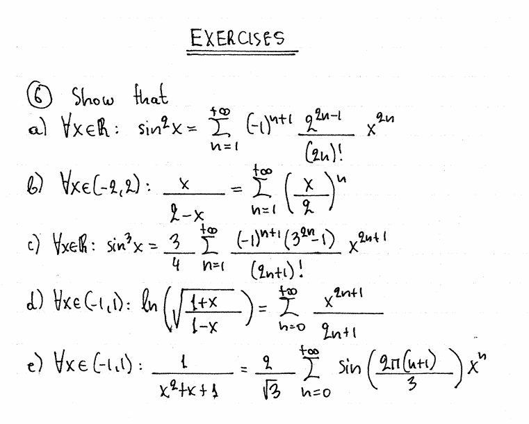 Solved ExERCISES (6) ﻿Show that | Chegg.com