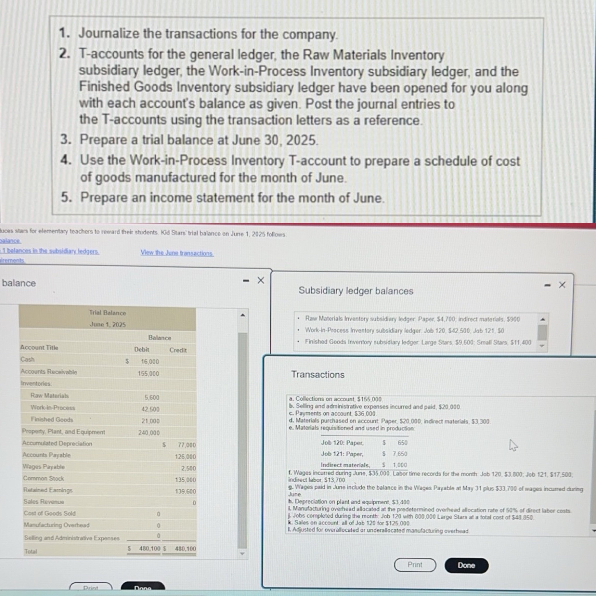 Solved Journalize the transactions for the | Chegg.com