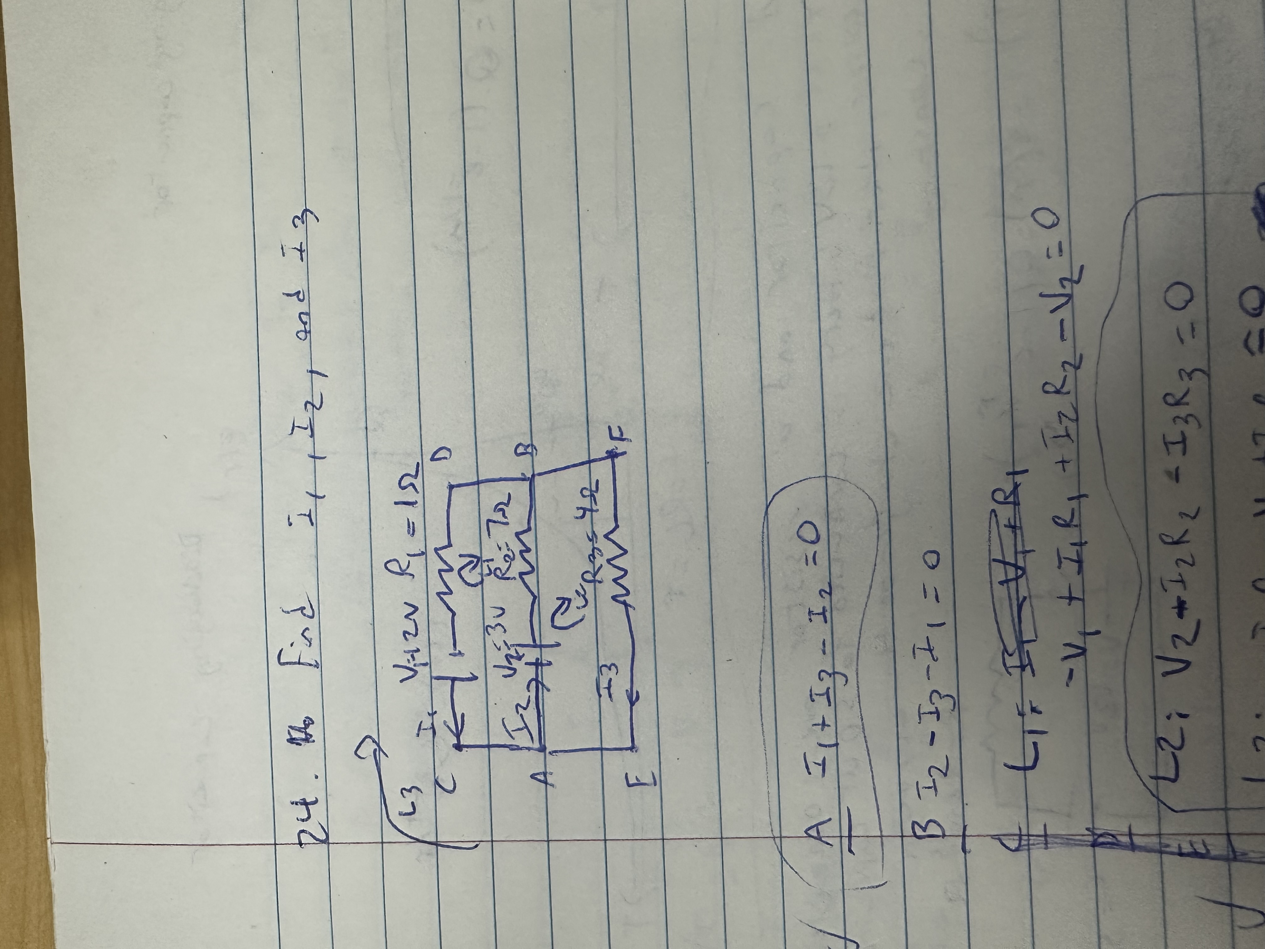 Solved Find I1,I2, ﻿and I3The Given answers are | Chegg.com
